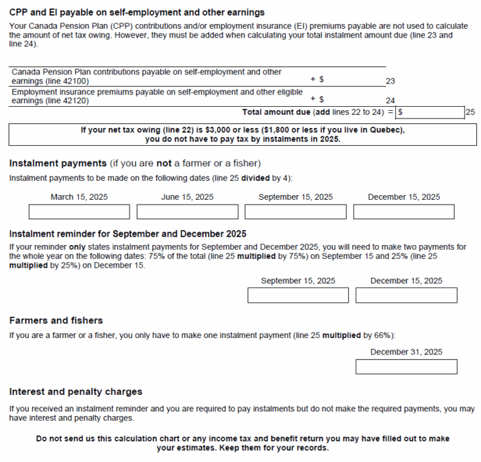 Mastering Your Taxes: The Lowdown on Personal Tax Instalments in Canada - KATA ACCOUNTING SOLUTIONS